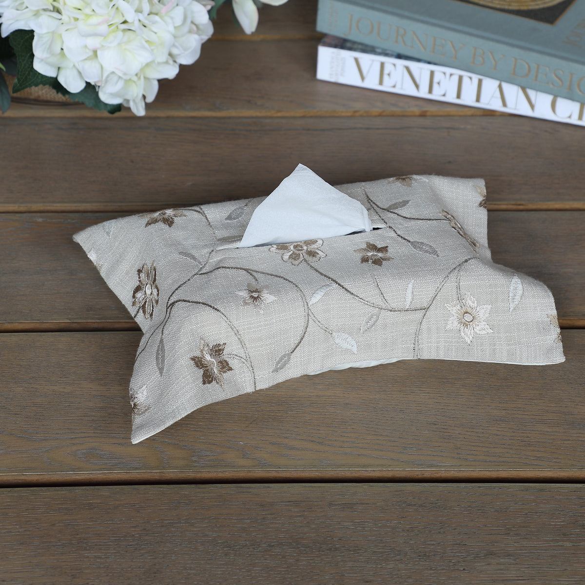 Embroidered Tissue Box Cover – Hamari Asha